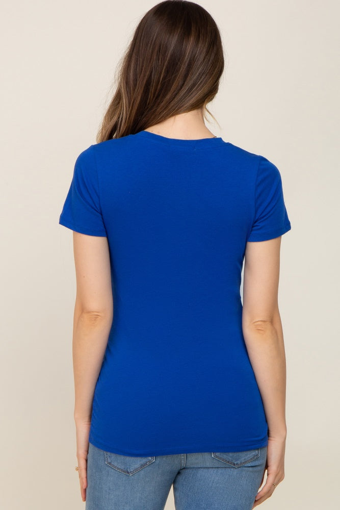 Royal Basic Crew Neck Maternity Tee– PinkBlush