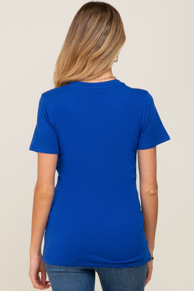 Royal Basic V-Neck Maternity Tee – PinkBlush