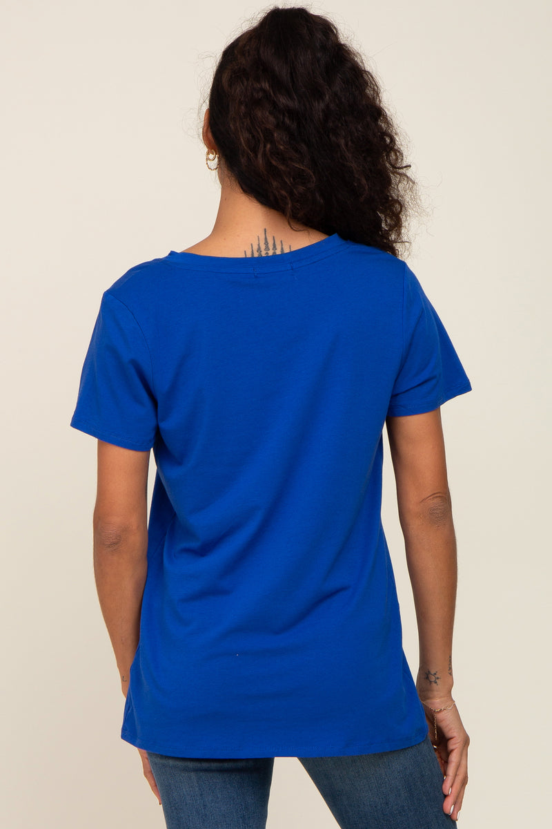 Royal Basic V-Neck Tee– PinkBlush