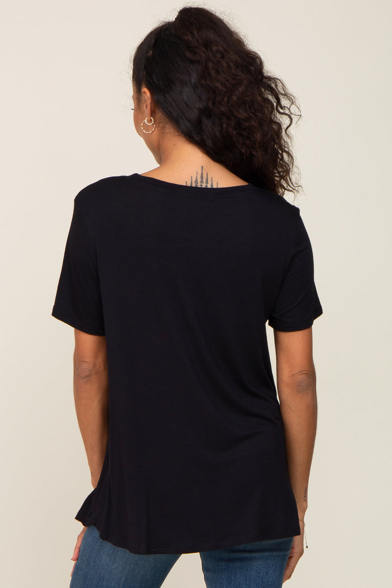 Black Basic Tee – PinkBlush