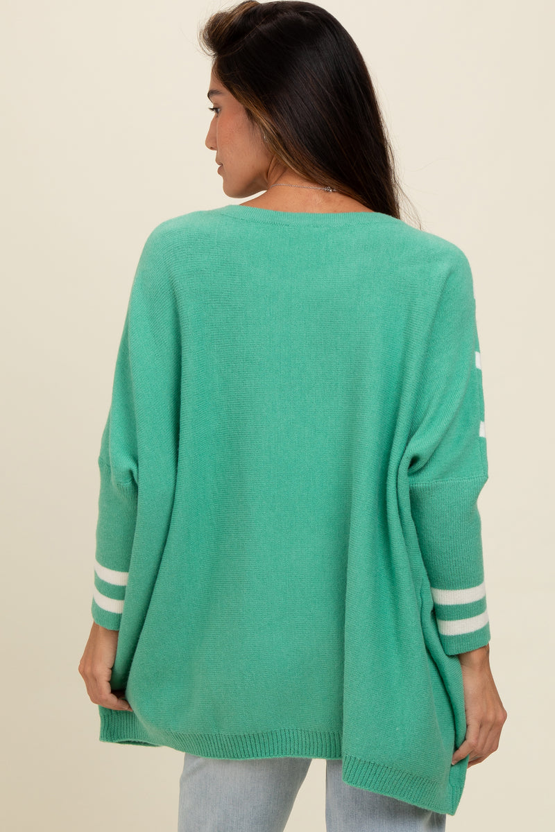 Jade Mixed Stripe Dolman Sleeve Sweater – PinkBlush