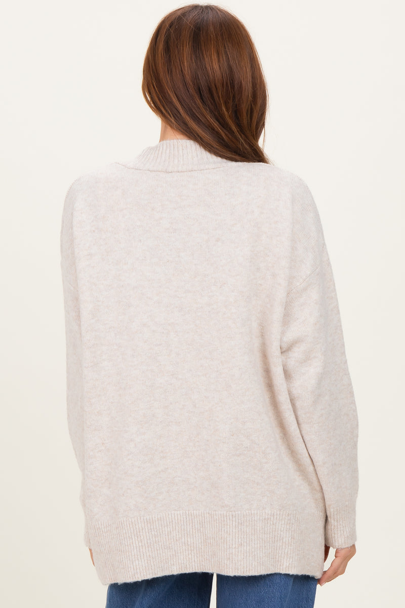 Cream Oversized Toggle Button Cardigan – PinkBlush