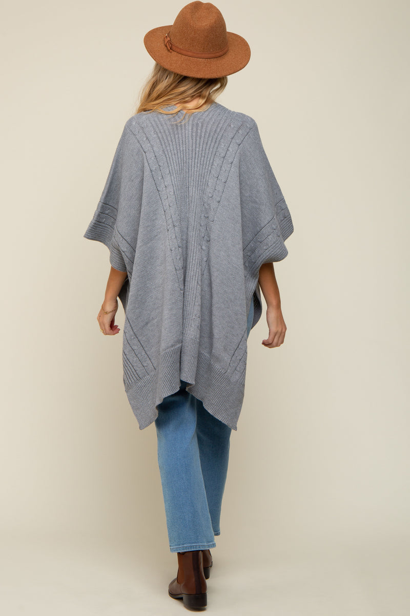 Heather Draped Cable Knit Dolman Sleeve Maternity Cardigan – PinkBlush