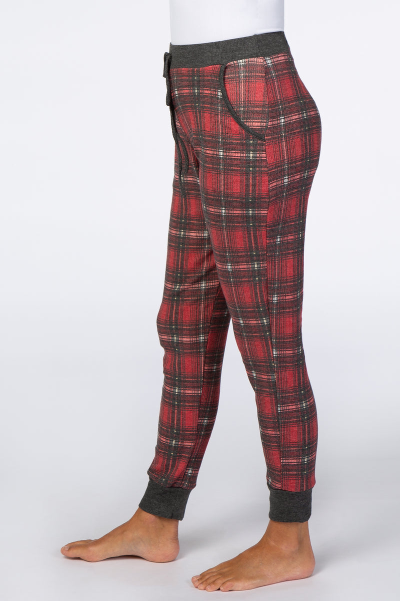 Red Plaid Pajama Pants– PinkBlush