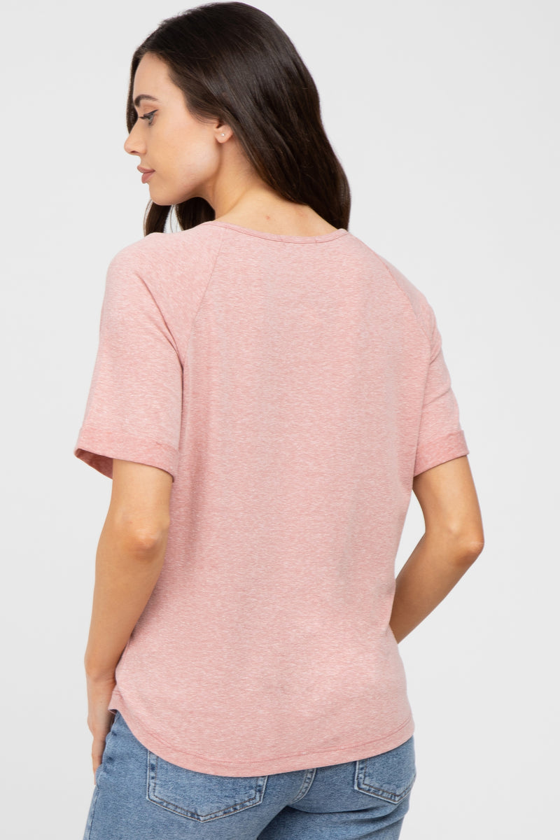 Light Pink Button Up Maternity Top– PinkBlush