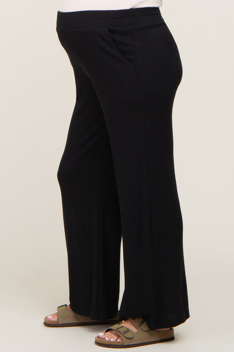 Black Thermal Lightweight Maternity Lounge Pants– PinkBlush